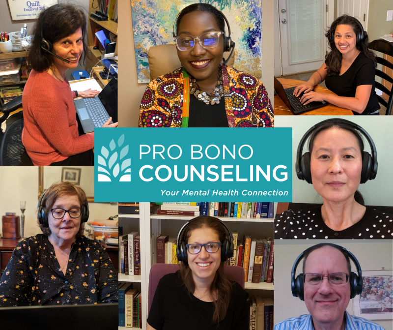 Our Clinician Network - Pro Bono Counseling